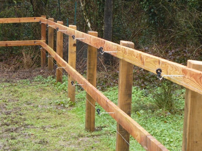 Fabrication et pose de clôtures en bois - Alain Hervé Travaux Forestiers